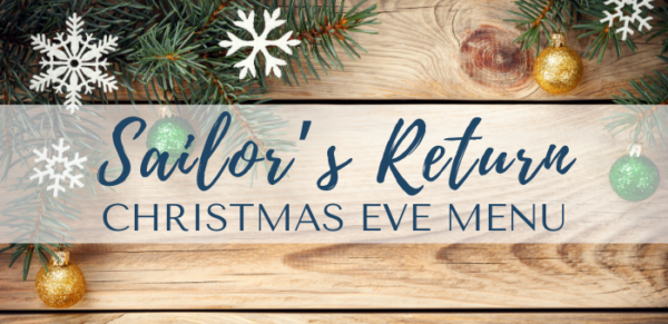 Christmas Eve menu - Sailor's Return Restaurant