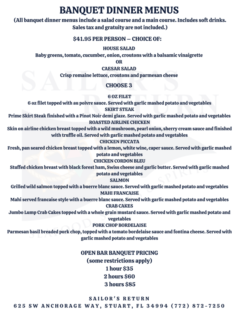 1 - Sailor's Return Restaurant