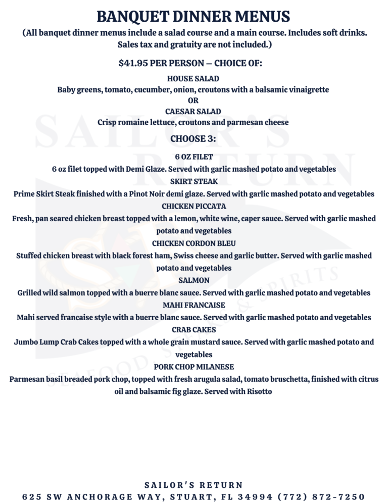 Sailor’s Return Restaurant