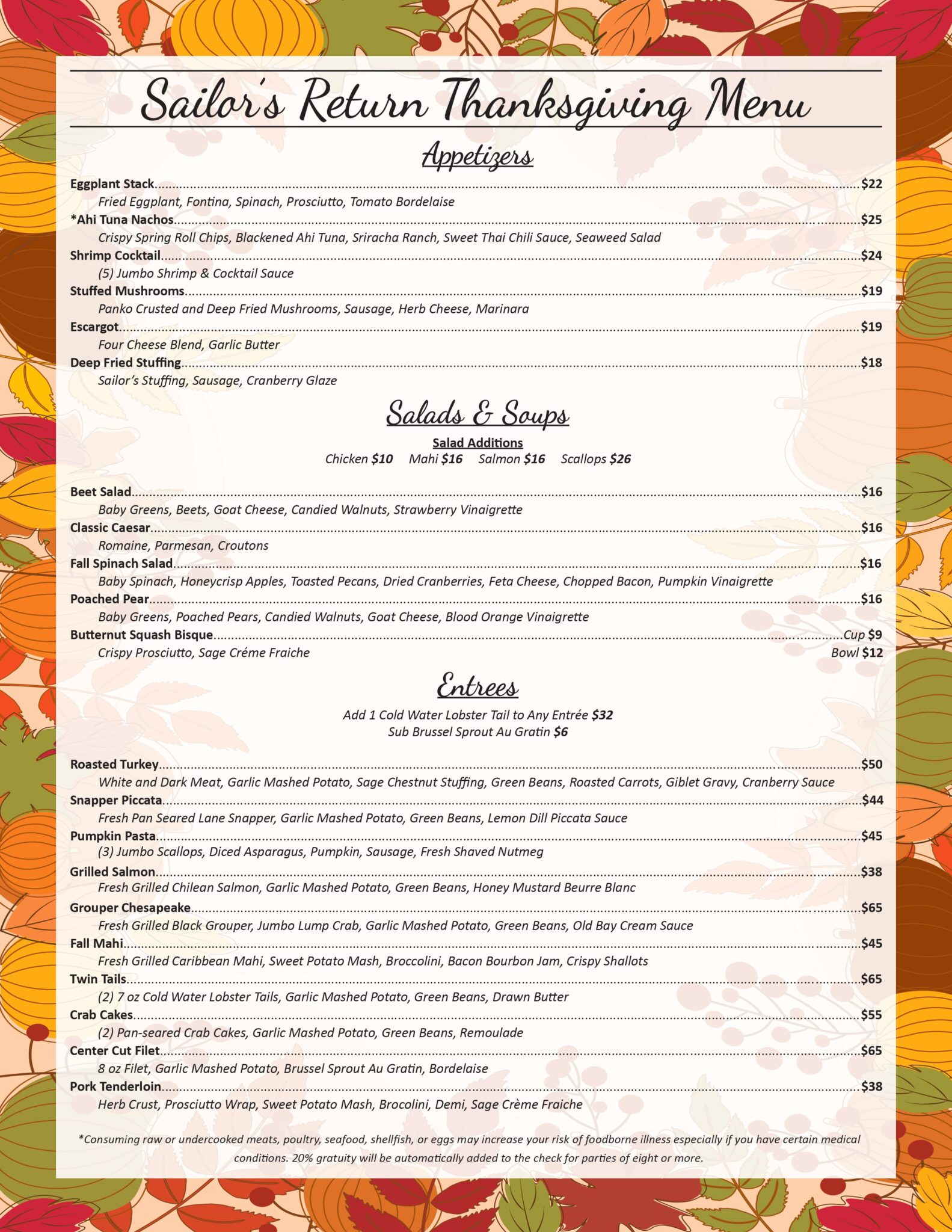 The Sailor’s Return Restaurant in Stuart Florida (772) 872-7250
